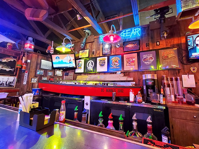 A bar that doesn't need mixologists or fancy cocktail menus &ndash; just cold beer, friendly service, and enough neon to guide you home.