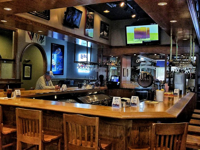 The bar area &ndash; where strangers become friends, sports become religion, and "just one more" becomes the evening's mantra.