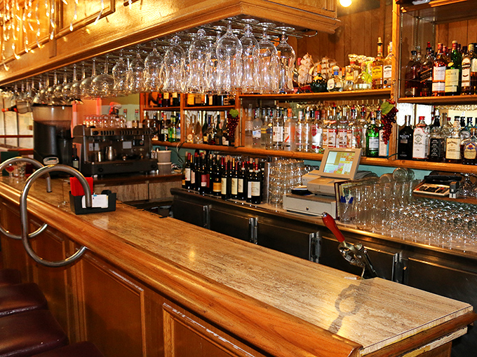 A bar that doesn't need mixologists or artisanal bitters – just reliable pours and the promise that your glass won't stay empty for long.