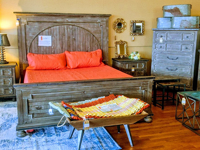 Not just a bedroom set&mdash;a statement piece with stories to tell. That headboard has seen more history than most history books.