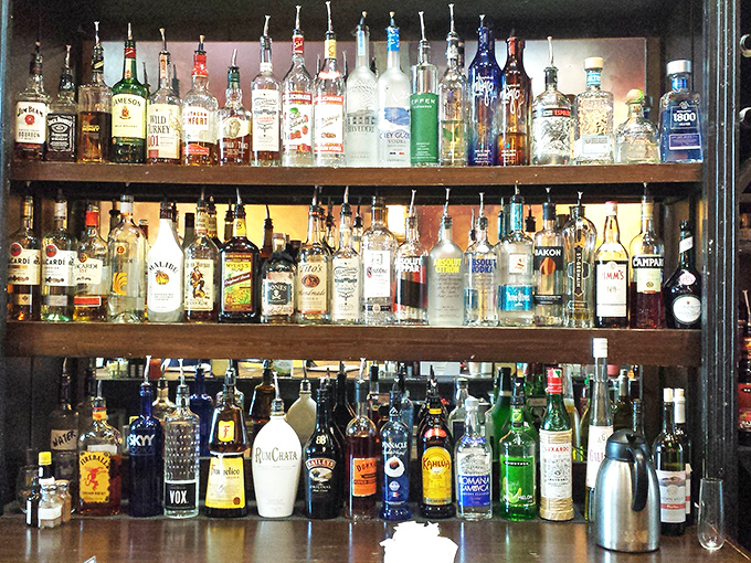 A liquor selection that suggests Gailey's understands sometimes breakfast needs to transition smoothly into happy hour. No judgment here.