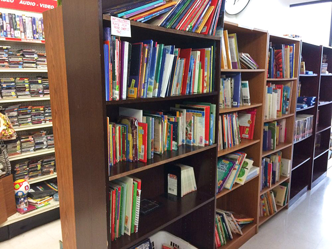 The book nook &ndash; where dog-eared paperbacks and forgotten bestsellers create a literary treasure hunt for readers seeking affordable adventures between covers.