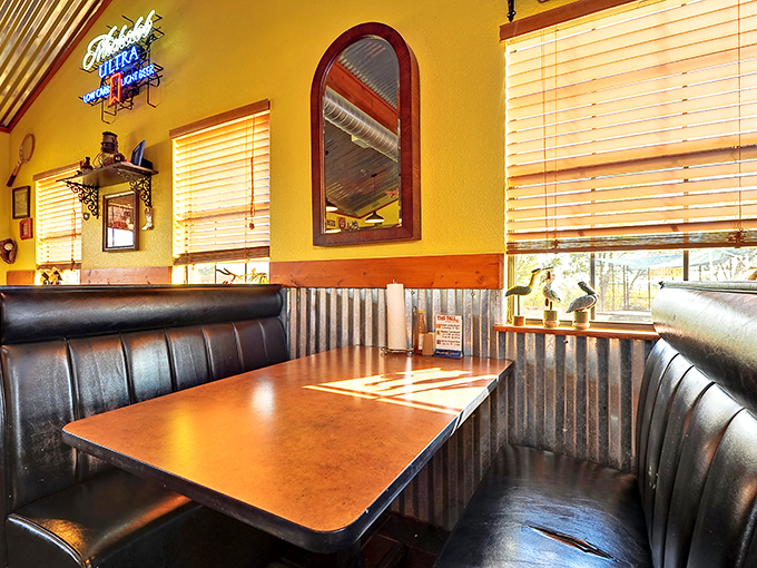 Booths where memories are made, conversations flow, and the only difficult decision is whether to save room for dessert.