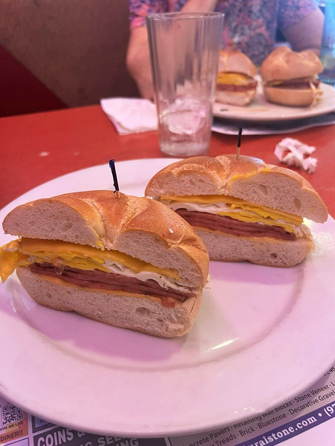 Behold the humble yet mighty breakfast sandwich&mdash;where eggs, meat and cheese achieve perfect harmony on a throne of toasted bagel.