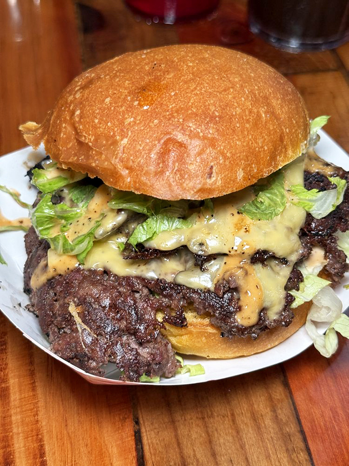 A burger that proves Sulimay's isn't just a breakfast one-trick pony. That melty cheese cascade and perfectly toasted bun would make lunch jealous of breakfast's reputation.