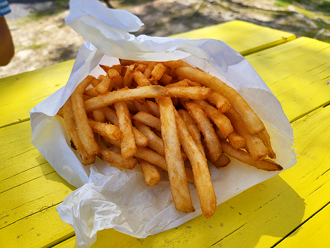 Cajun fries with enough spice to wake up your taste buds and possibly your neighbors.