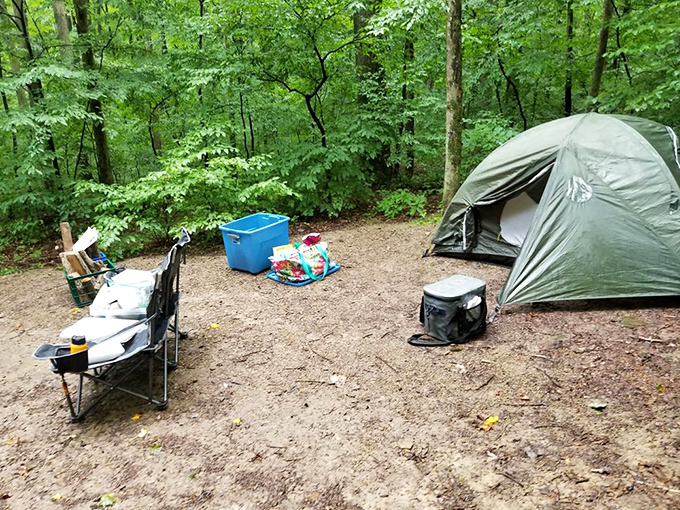 Kentuck Campground sites offer modern amenities while keeping you close to wilderness without sacrificing comfort.