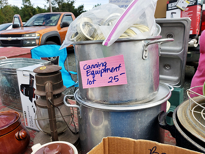Grandma's canning equipment finds new life at Jake's, where sustainable kitchen tools from yesterday await today's home preservation enthusiasts.