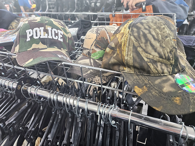 Baseball caps tell silent stories of allegiances and vacations past&mdash;one person's forgotten souvenir becomes another's daily shade provider.