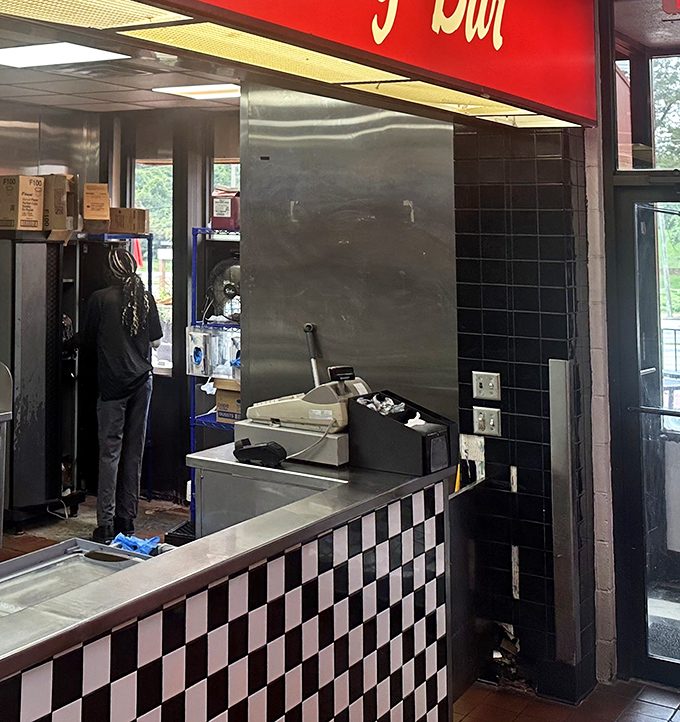 Where the magic happens &ndash; order callers shouting specialized lingo that might as well be a foreign language to first-timers.