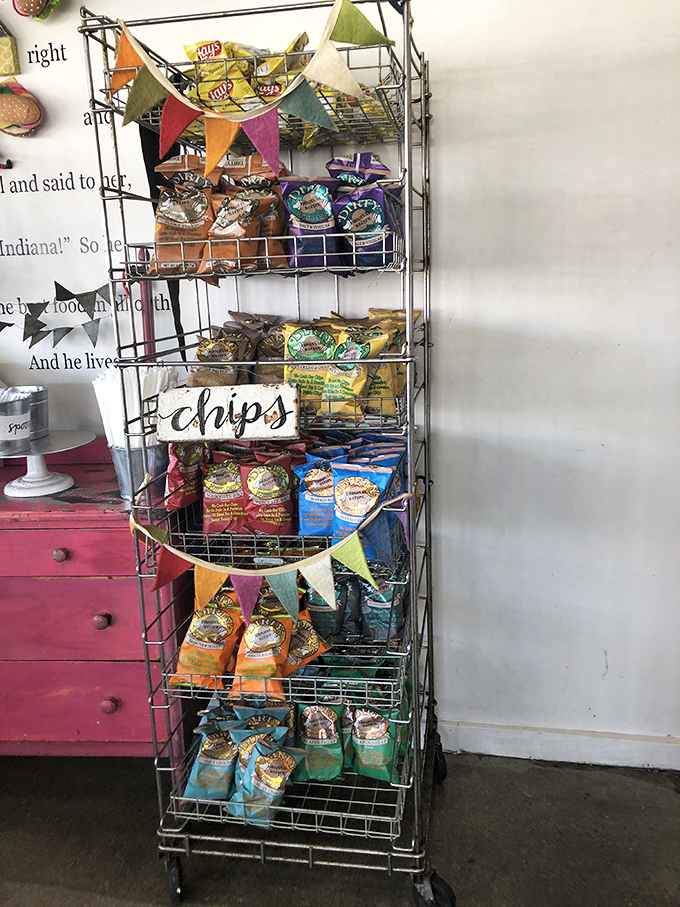 The chip rack isn't an afterthought&mdash;it's a carefully curated collection of crunchy companions for your main event.