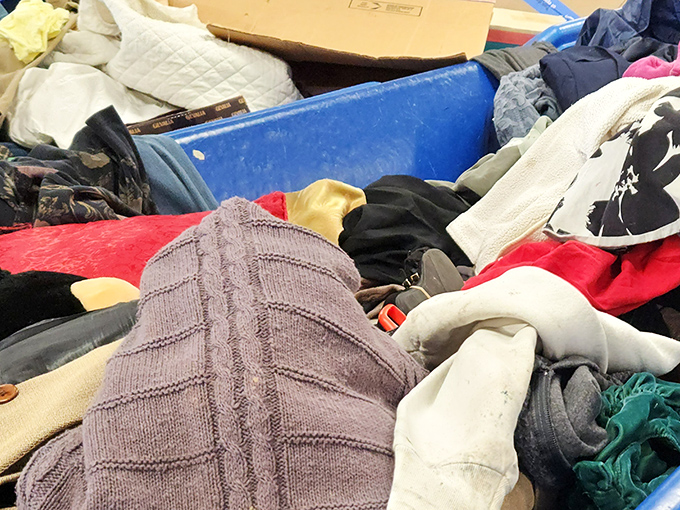 Dig deep enough and you'll find everything from cozy sweaters to statement pieces, all weighing their way to savings.