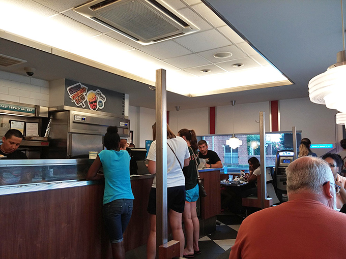 The counter view&mdash;where breakfast dreams are born and the short-order ballet unfolds with the precision of a well-rehearsed Broadway show.