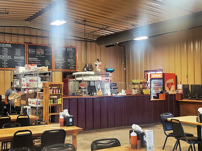 The ordering counter &ndash; where hopes are high and stomachs are empty. Soon, both conditions will be gloriously reversed.