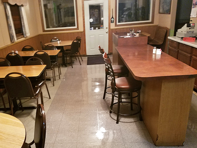 The counter seating&mdash;where solo diners are never truly alone and the best local intel is freely shared between bites of pie.