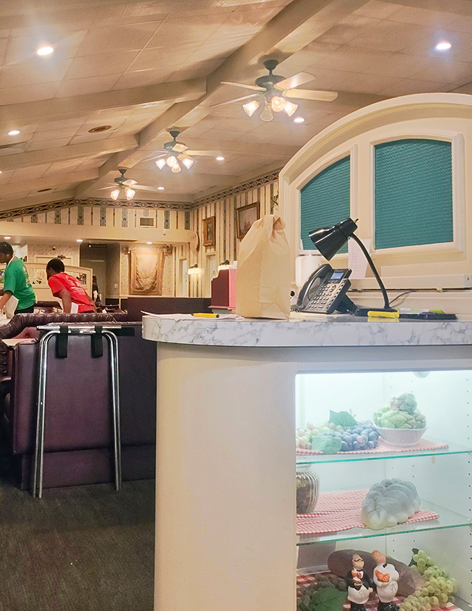 The host station, where first-timers become regulars and regulars become family, all before they've even reached their table.