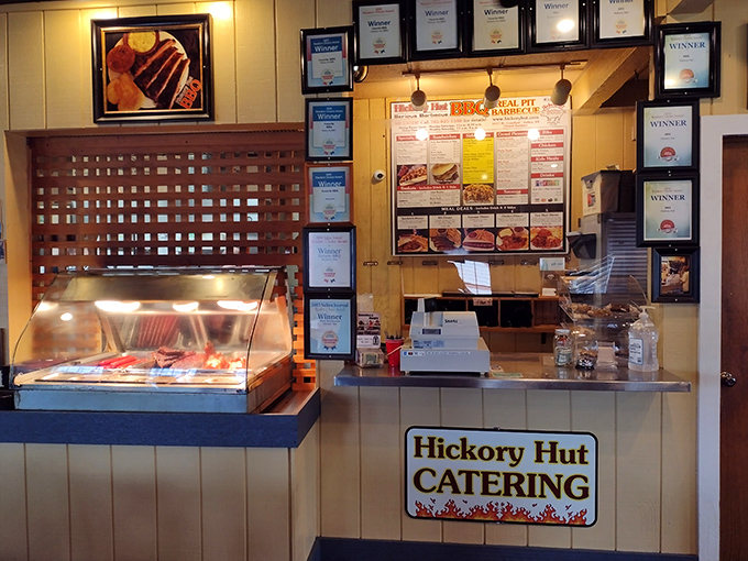 Award-winning barbecue isn't just a claim &ndash; it's documented evidence on those walls. The meat jury has spoken! 