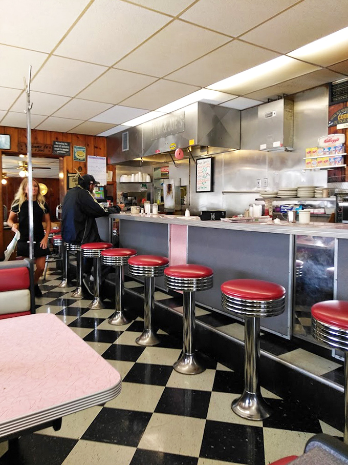 The counter seats&mdash;front-row tickets to the greatest show on earth: breakfast being made by people who know exactly what they're doing.