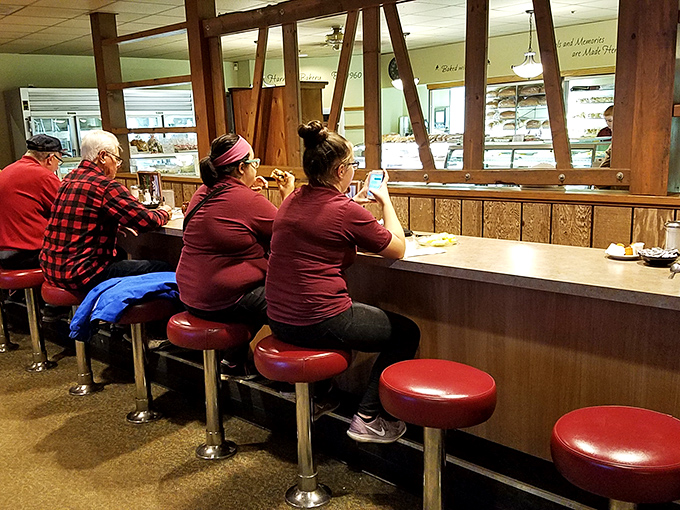 Counter seats&mdash;the front-row tickets to the Harner's experience, where regulars perch like birds on a wire, watching breakfast magic unfold.