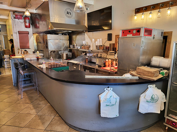 A kitchen view that's better than most theater performances. Watch as your barbecue dreams materialize before your eyes.