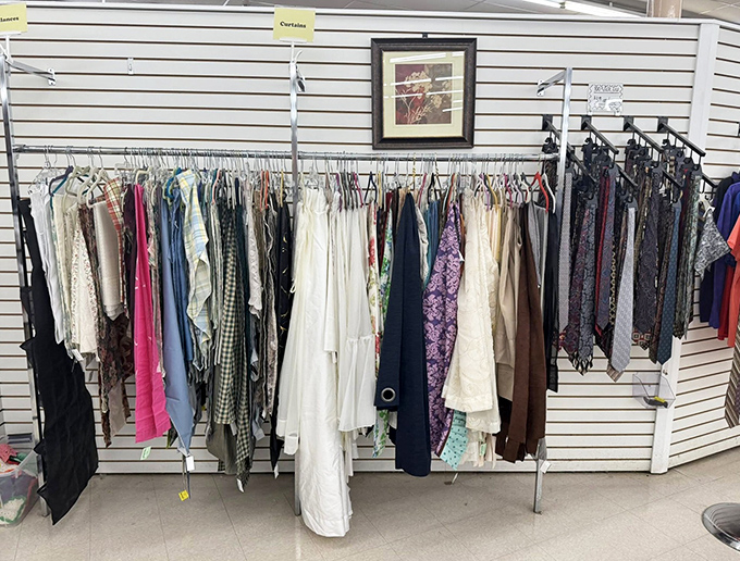 Formal wear that spans decades of special occasions. Each hanger holds a story&mdash;and possibly someone's "something borrowed." 