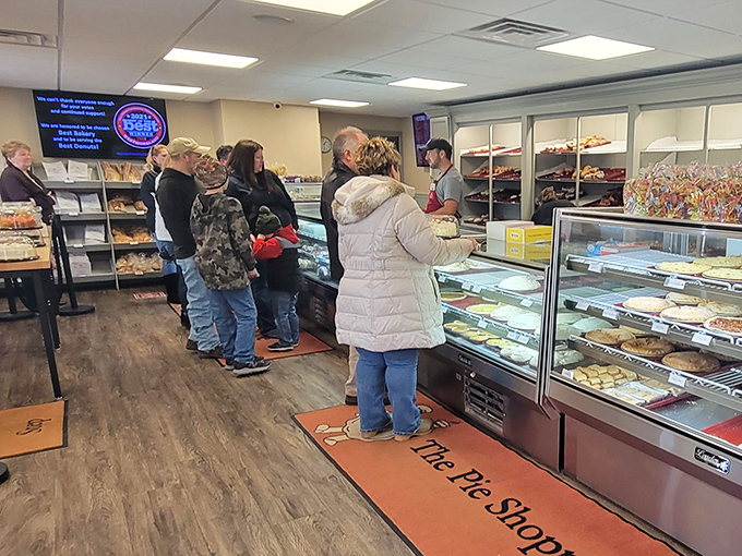 The line forms early and with good reason. These folks know that waiting for greatness is part of the experience.