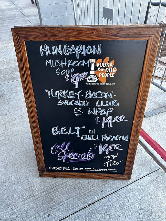 The daily specials board&mdash;where Hungarian mushroom soup and turkey-bacon-avocado clubs become the day's most important news bulletin.