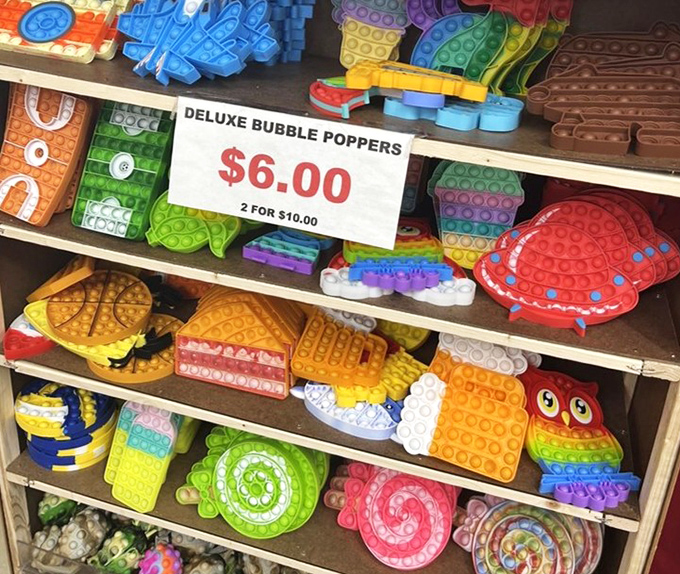 Fidget toys that would make any 1990s Tamagotchi owner jealous. Pop it, squeeze it, trade it—analog entertainment in a digital world.