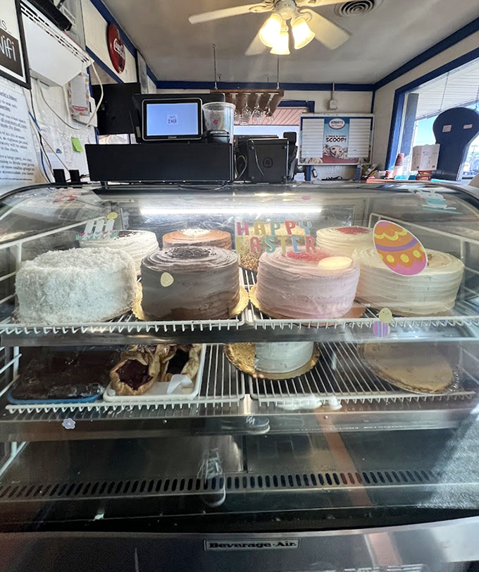 The dessert case&mdash;where diet plans go to die and birthday celebrations are born. Each cake a promise, each pie a possibility.