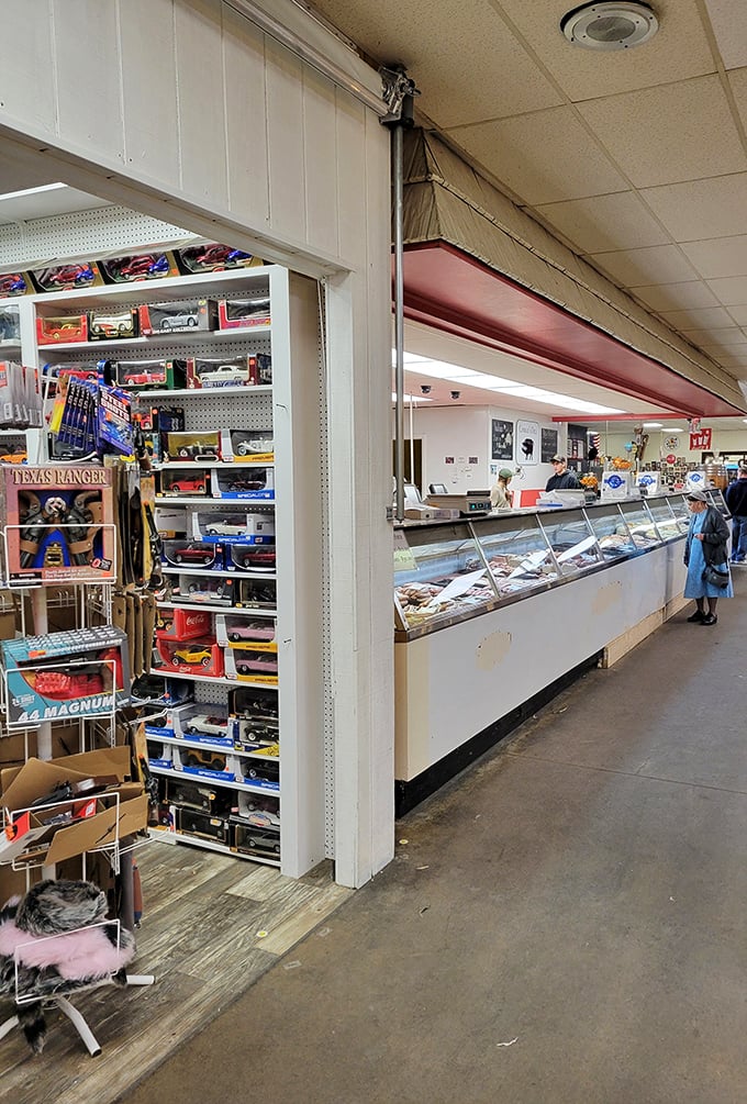 Where toys meet meats&mdash;the unexpected retail juxtaposition that makes the Green Dragon a wonderland of practical and whimsical purchases.