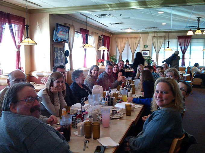 The true measure of a great restaurant: tables filled with people too busy enjoying their food to check their phones.