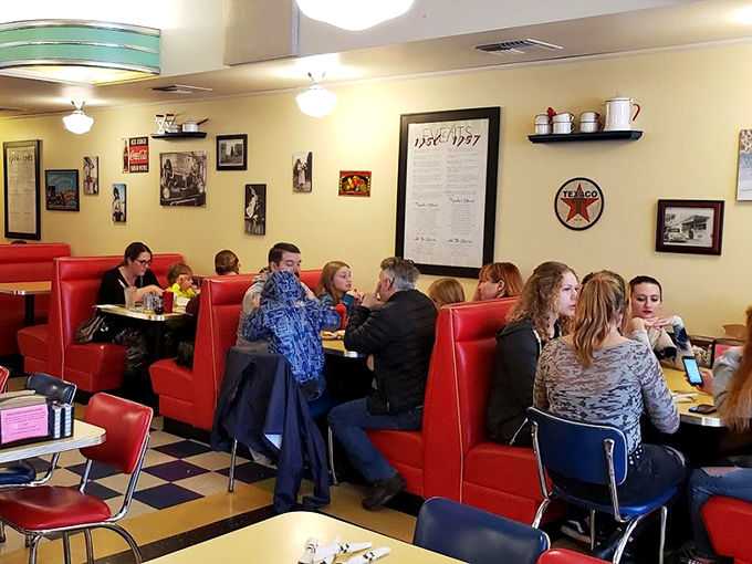 Regulars fill these booths like characters in a sitcom, each with their own order the staff knows by heart.