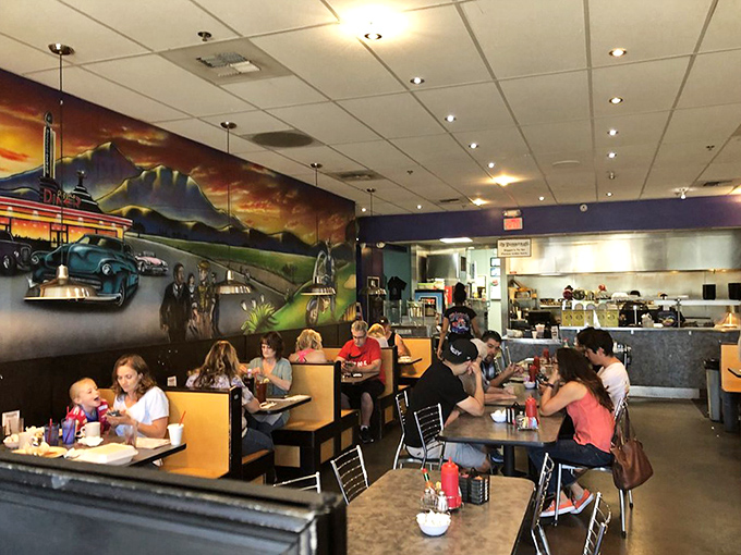 The dining room buzzes with the symphony of forks against plates and coffee cups meeting saucers&mdash;the universal soundtrack of diner contentment.