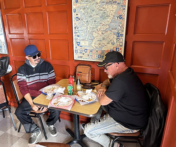 The true measure of any restaurant: regular customers who've turned eating here into a ritual as sacred as their morning coffee.
