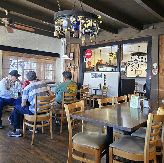 Where strangers become neighbors over coffee. These diners know the secret: good conversation pairs perfectly with Miz Zip's comfort classics.