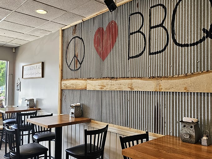 Where "Peace, Love, BBQ" isn't just wall art &ndash; it's the philosophy that turns strangers into friends over plates of smoked perfection.