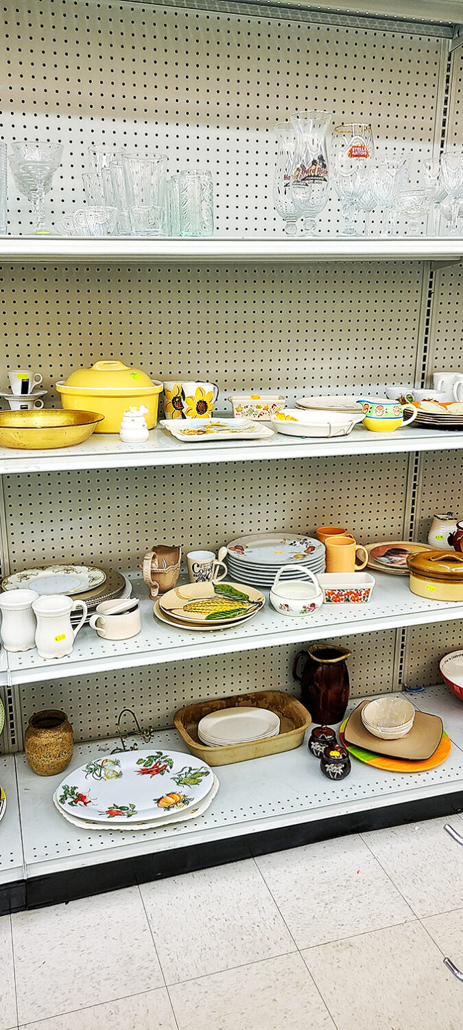Vintage dishware that would make your grandmother swoon&mdash;sunny yellow ceramics and floral patterns that have survived decades of family dinners.