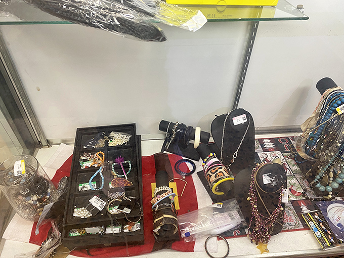 Jewelry cases showcase miniature treasures&mdash;from costume baubles to occasional fine finds&mdash;all waiting for their next special occasion.