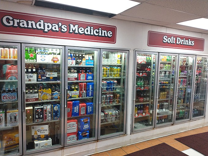 They don't call it "Grandpa's Medicine" for nothing. After a sandwich this good, you might need something from these coolers.