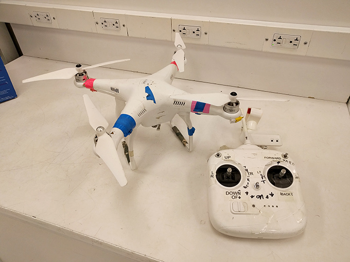 Someone's abandoned drone dreams can become your new weekend hobby. Remote included, patience required.