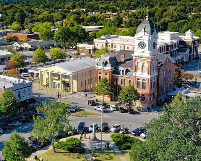 Covington's courthouse square looks like it was designed by a Hollywood set decorator, which explains why filmmakers keep returning to capture its timeless appeal.