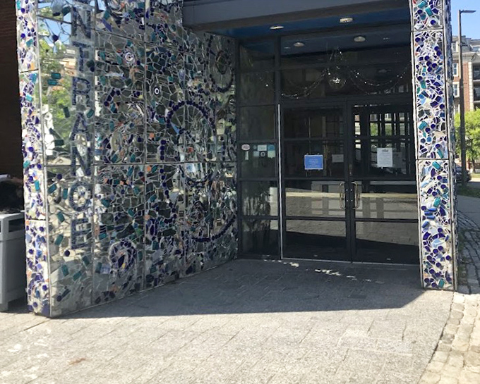 The museum entrance feels like stepping through a portal. Those mosaic patterns aren't just decoration&mdash;they're an invitation to see differently.