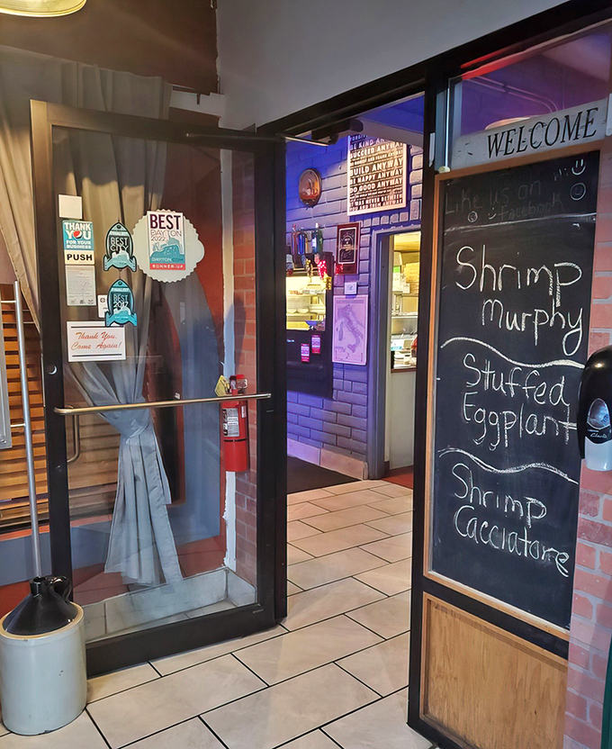 The chalkboard specials &ndash; including Shrimp Murphy and Stuffed Eggplant &ndash; hint at treasures beyond the regular menu.