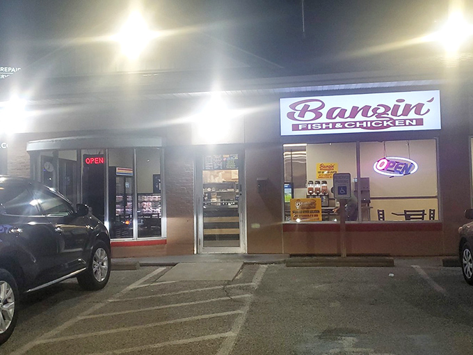 Even at night, that "OPEN" sign glows like a lighthouse guiding hungry souls to safe harbor. Worth the detour, day or night.