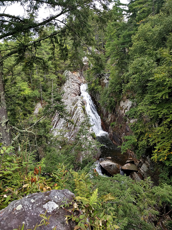 This dramatic waterfall rewards hikers who venture beyond the lakefront&mdash;Vermont's got layers like a good lasagna. 