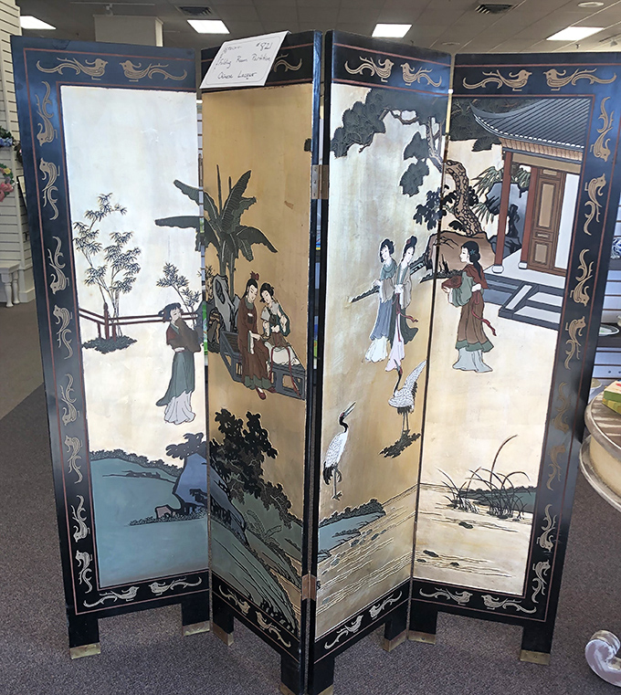 This Asian-inspired room divider doesn't just separate spaces&mdash;it transports you to another world entirely, no passport required.