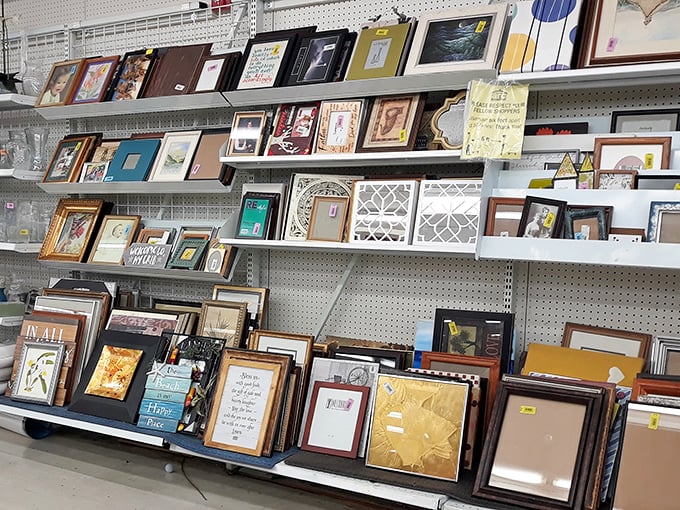 A gallery wall of possibility&mdash;frames waiting to showcase your memories or artwork at prices that won't require a museum-sized budget.