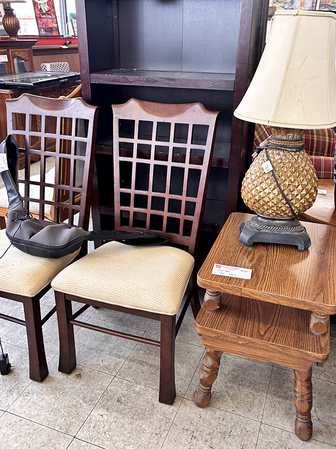 These dining chairs have supported countless family dinners. If they could talk, they'd share recipes and gossip from tables past.