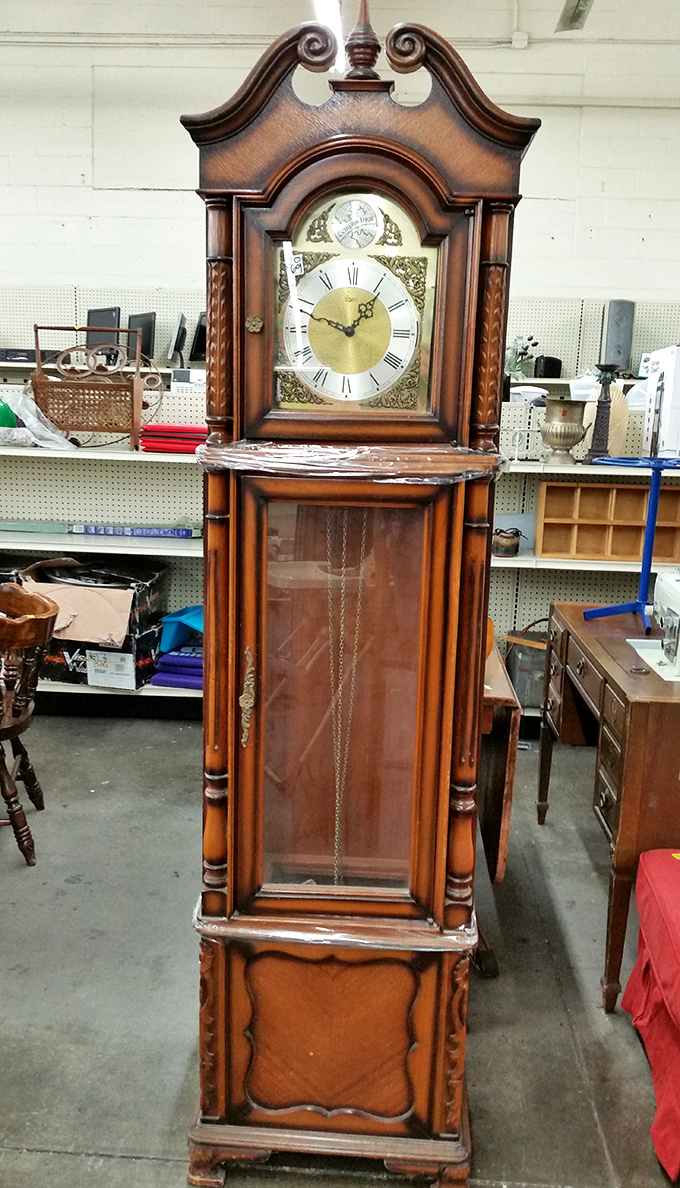 This grandfather clock doesn't just tell time&mdash;it's witnessed decades of it. Stately craftsmanship available for less than a smartwatch.