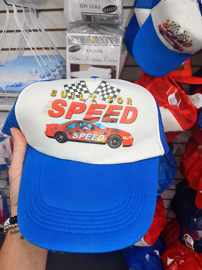 NASCAR country represents with this "Built For Speed" cap. Southern pride and racing heritage for less than a pit stop snack.